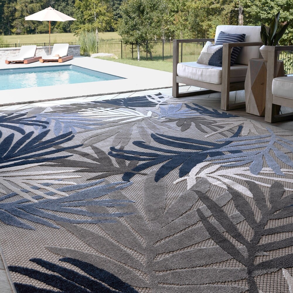 Blue 7' x 9' Outdoor Rugs - Bed Bath & Beyond