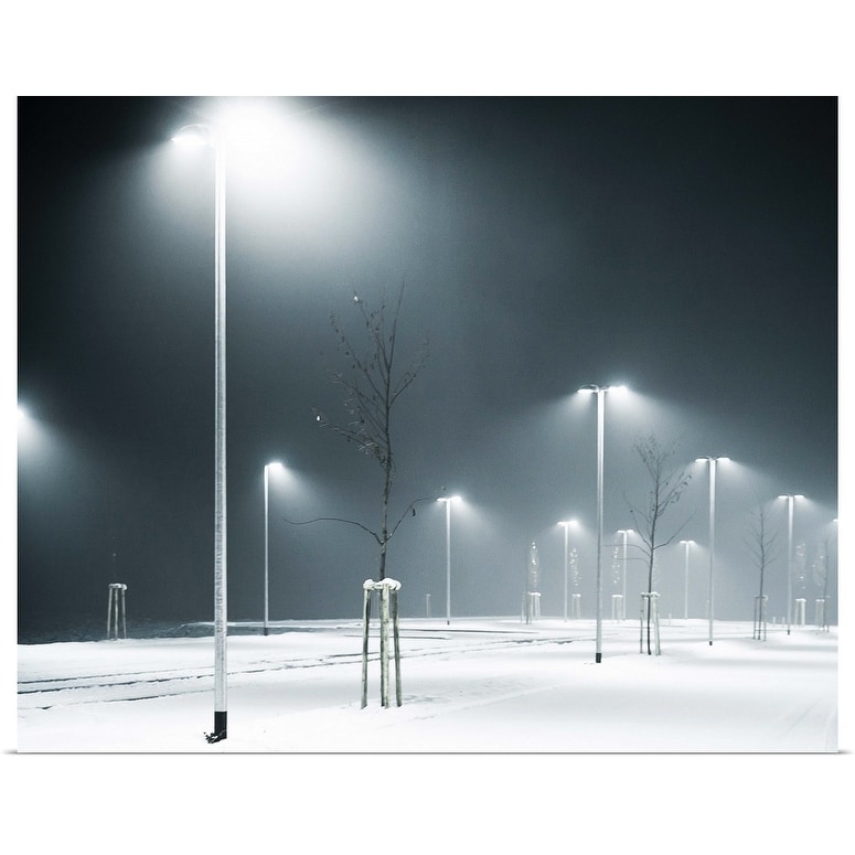 parking lot at night aesthetic