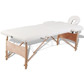 vidaXL Massage Table Portable Massage Bed Salon Therapy Beauty Table 2 Zones - Bed Bath & Beyond ...