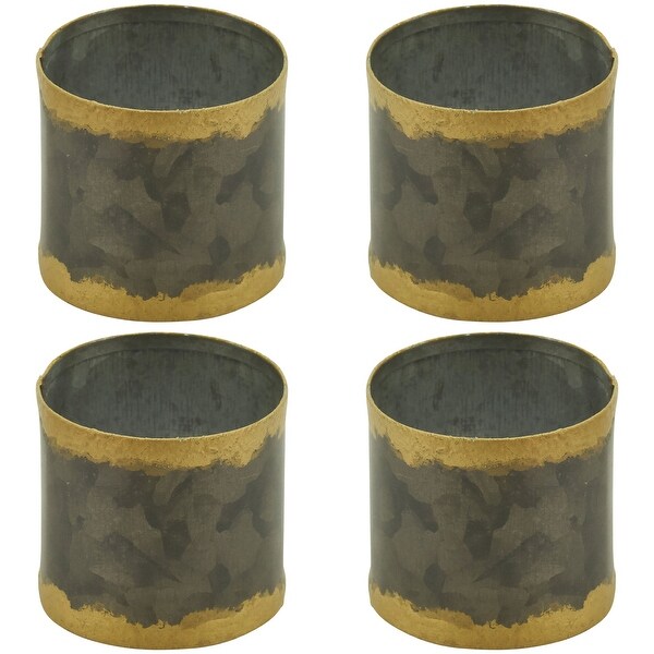 Galvanized napkin rings store