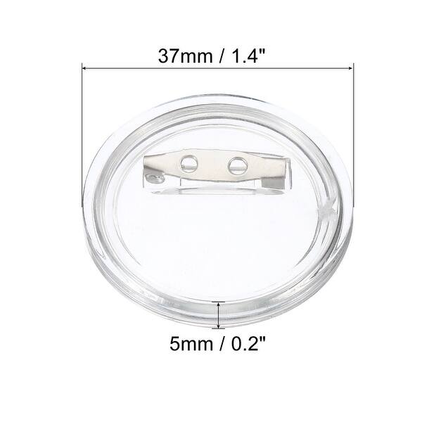 Acrylic Button Pin Badge, 20 Set Round Pin Blank Buttons Badges Kit ...