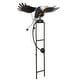 Alpine Corporation NCY406 Metal Rocking Eagle Stake, Patriotic Decor ...