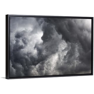 "Heavy clouds during a rainstorm" Black Float Frame Canvas Art - Bed ...