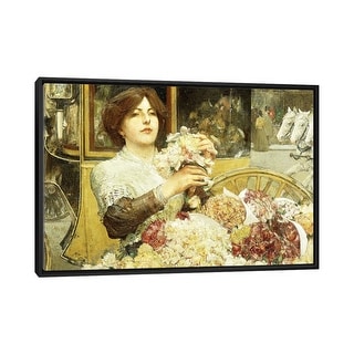 iCanvas "The Rose Girl, " by Childe Hassam Framed - Bed Bath & Beyond ...