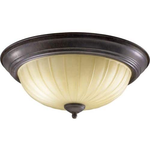 Quorum International 3077-15 3 Light Outdoor Flushmount Ceiling Fixture ...