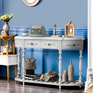 52 Inch Sofa Console Table, Narrow Long Console Entryway Table with ...