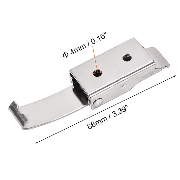 SUS304 Stainless Steel Draw Toggle Latch with Spring-steel Hook - 3.39 ...