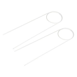 2Pcs Small Trellis Plant Support Rings Metal Stake Bracket Round Shape ...