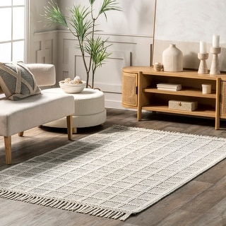 Brooklyn Rug Co Bijorne Modern Geometric Wool Area Rug - Bed Bath ...