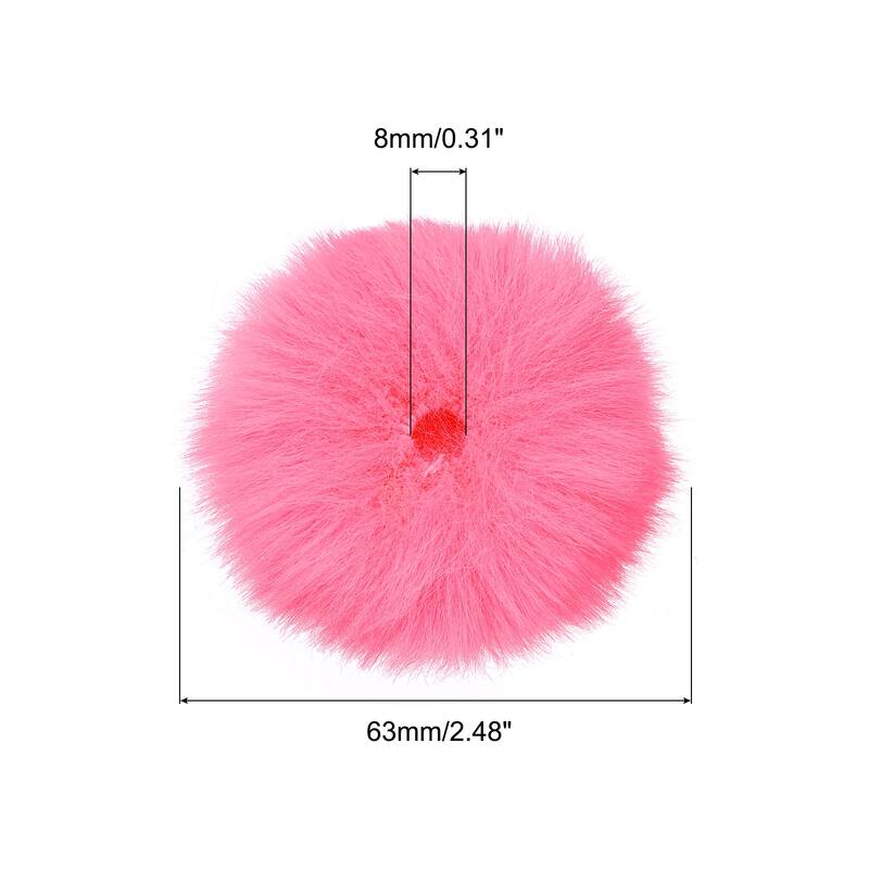 Furry Microphone Windscreen 7mmx 60mm Mic Cover Windshield Rose Red ...
