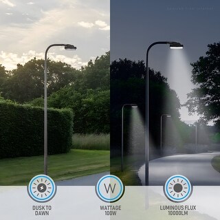 Dusk to Dawn LED Barn Light, 100W Security Flood Light, IP65, 120-277V ...