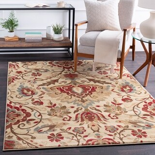 Chino Transitional Damask Area Rug - Bed Bath & Beyond - 7385366