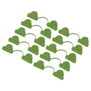 40Pcs 4mm Dia Plastic Plant Greenhouse Clamps Film Row Cover Netting ...