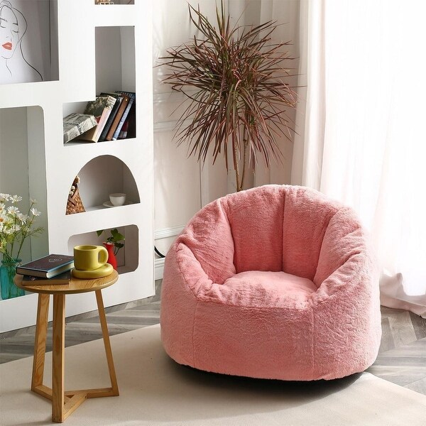 Large Bean Bag Chair 37in Soft Faux Fur Bed Bath Beyond 39688568