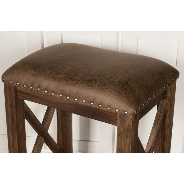 The Gray Barn Wild Hen Bench Wood Backless Counter Height Stool, Set of ...