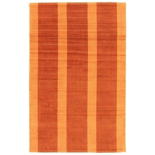 ECARPETGALLERY Hand-knotted Indian Gabbeh Dark Copper Wool Rug - 4'0 x ...