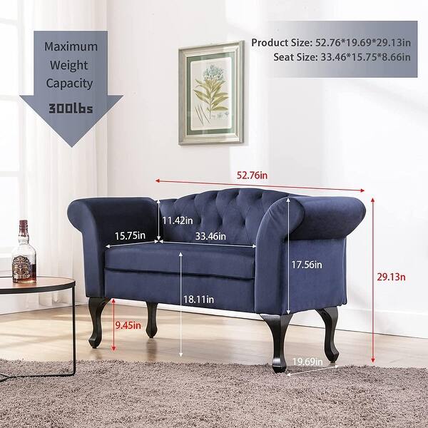 Small Sofa Small Mini Room Couch Two-Seater Sofafor Small Space Office ...