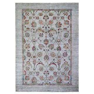Shahbanu Rugs Gray Sultani Motif Tabriz Shah Abbass Flower Design ...