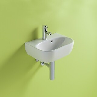 Bissonnet 4U Twins 17-11/16" Vitreous China Wall Mounted Bathroom Sink ...