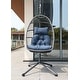 Blue Cushion Egg Chair with Stand - Bed Bath & Beyond - 44165735