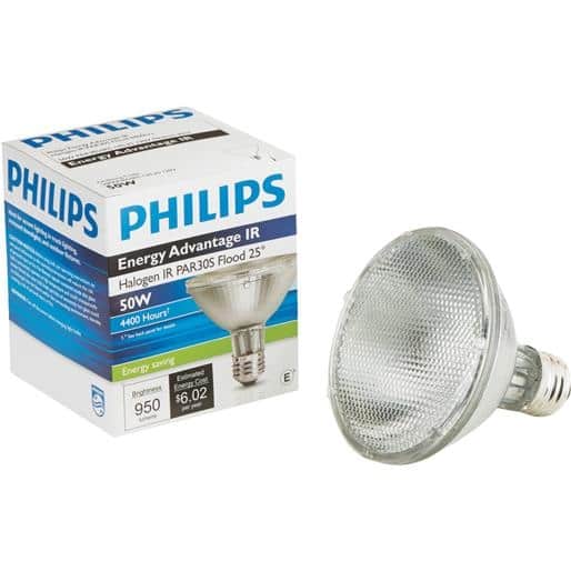 Philips Lighting Co 50W Par30 Flood Halogen 145003 Unit: EACH - Bed ...
