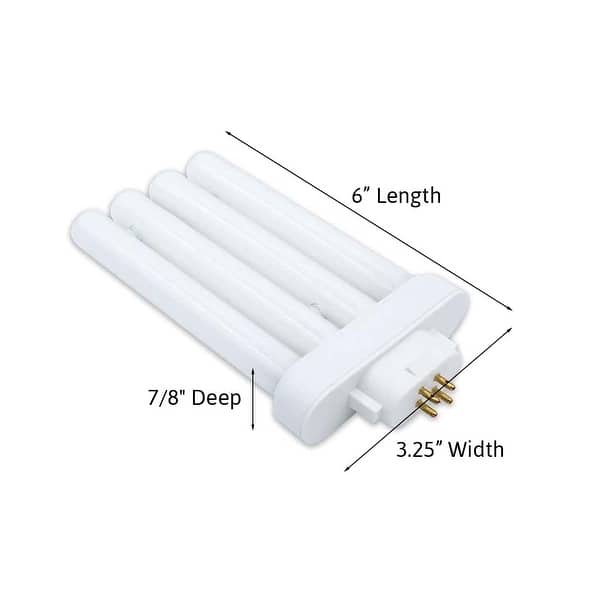 27 Watt Full Spectrum CFL Replacement Bulb (4 pin) by Tensor - White ...