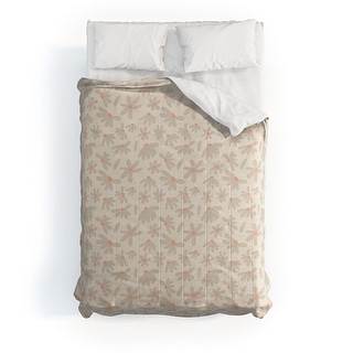 Iveta Abolina Freehand Daisies Neutral Made To Order Full Comforter Set ...