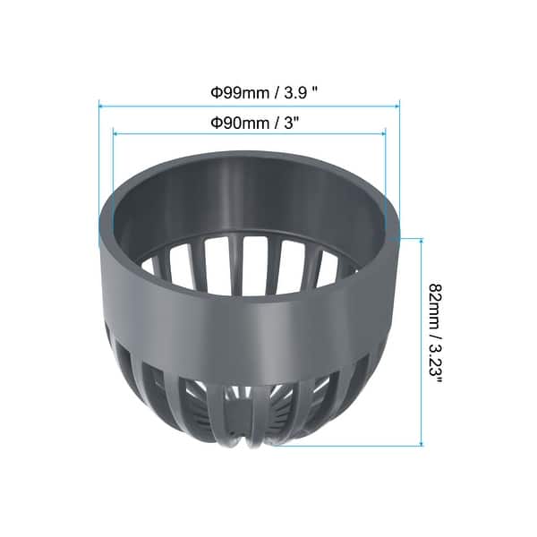 2Pcs Atrium Grate Cover Round Outdoor UPVC Sewer Drain Pipe Fitting ...