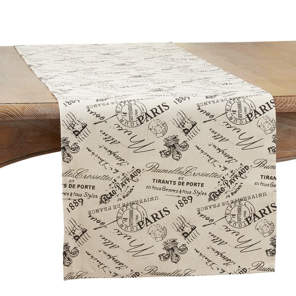 Printed Table Runner With Paris Design - Bed Bath & Beyond - 35527662