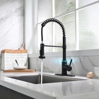 Kitchen Faucet LED Light, Kitchen Faucets with Pull Down Sprayer - On ...