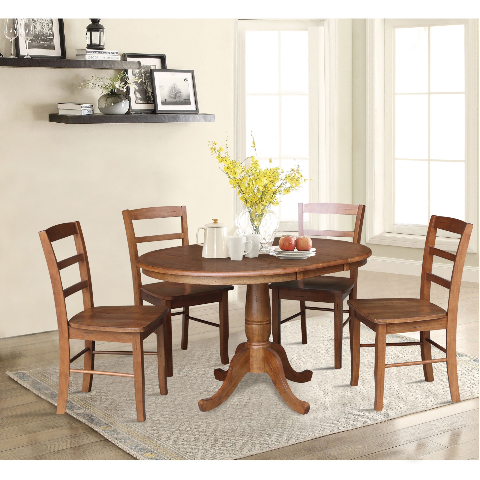 International concepts round top dining table store