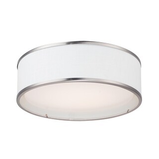 Maxim Prime 16" LED Flush Mount Drum Ceiling Fixture - Bed Bath ...