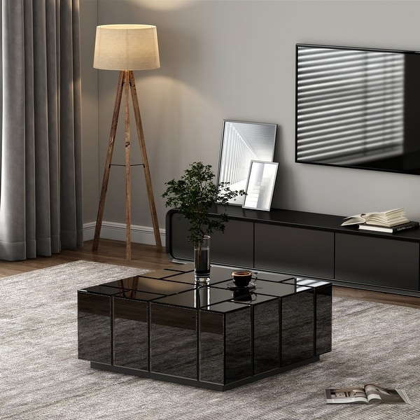 Center table black glass store