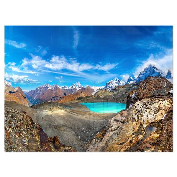 Alps Mountains in Swiss Panorama - Extra Large Seashore Glossy Metal ...