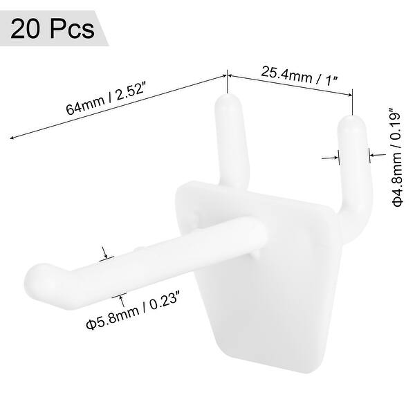 plastic pegboard hooks