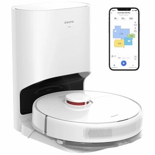 Dreametech D10 Plus Robot Vacuum and Mop with Self-Emptying Base ...
