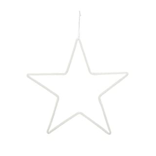 Wire Star Wall Decor with LED Light - 12.4"L x 0.5"W x 12.0"H - Bed ...