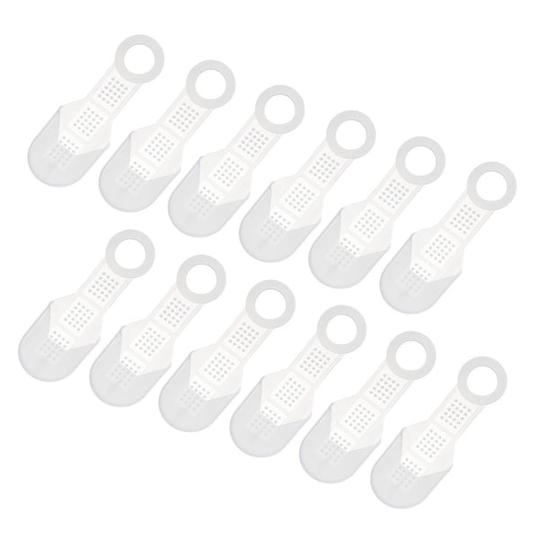 12Pcs Non-Slip Silicone Hanger Grips Clothes Hanger Strips, Clear 3.94 ...