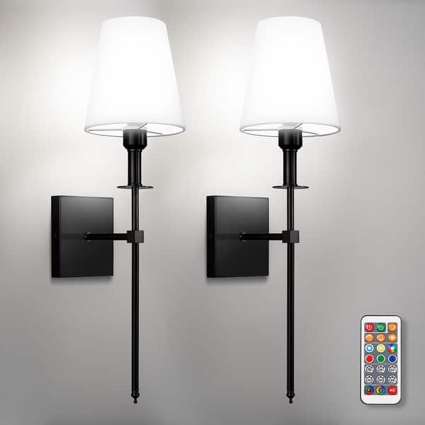 wireless sconces dining room