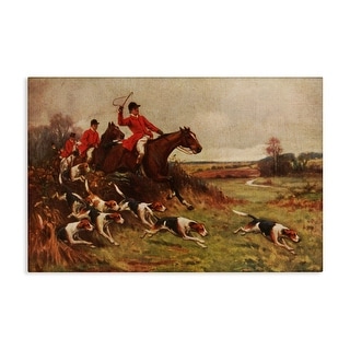 Stupell Hunting Dogs in Countryside Canvas Wall Art Design By Tina ...