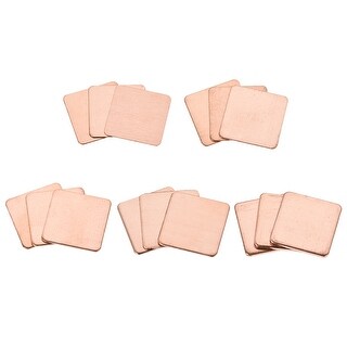 Flat IC Chipset Thermal Copper Heatsink for CPU GPU RAM 5 Set Total ...