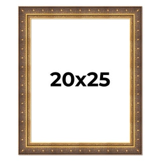 20x25 Frame Vintage Gold Solid Wood Picture Frame | 2.5 Inch Moulding ...