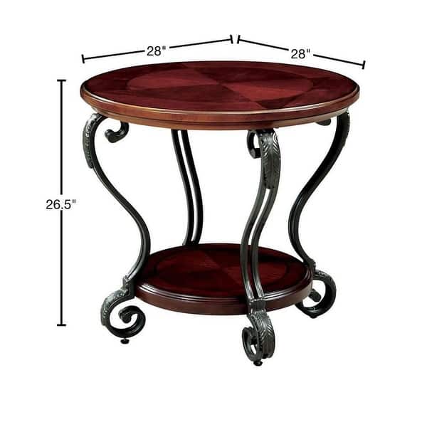 Traditional End tables living room Brown Cherry side table - Bed Bath ...