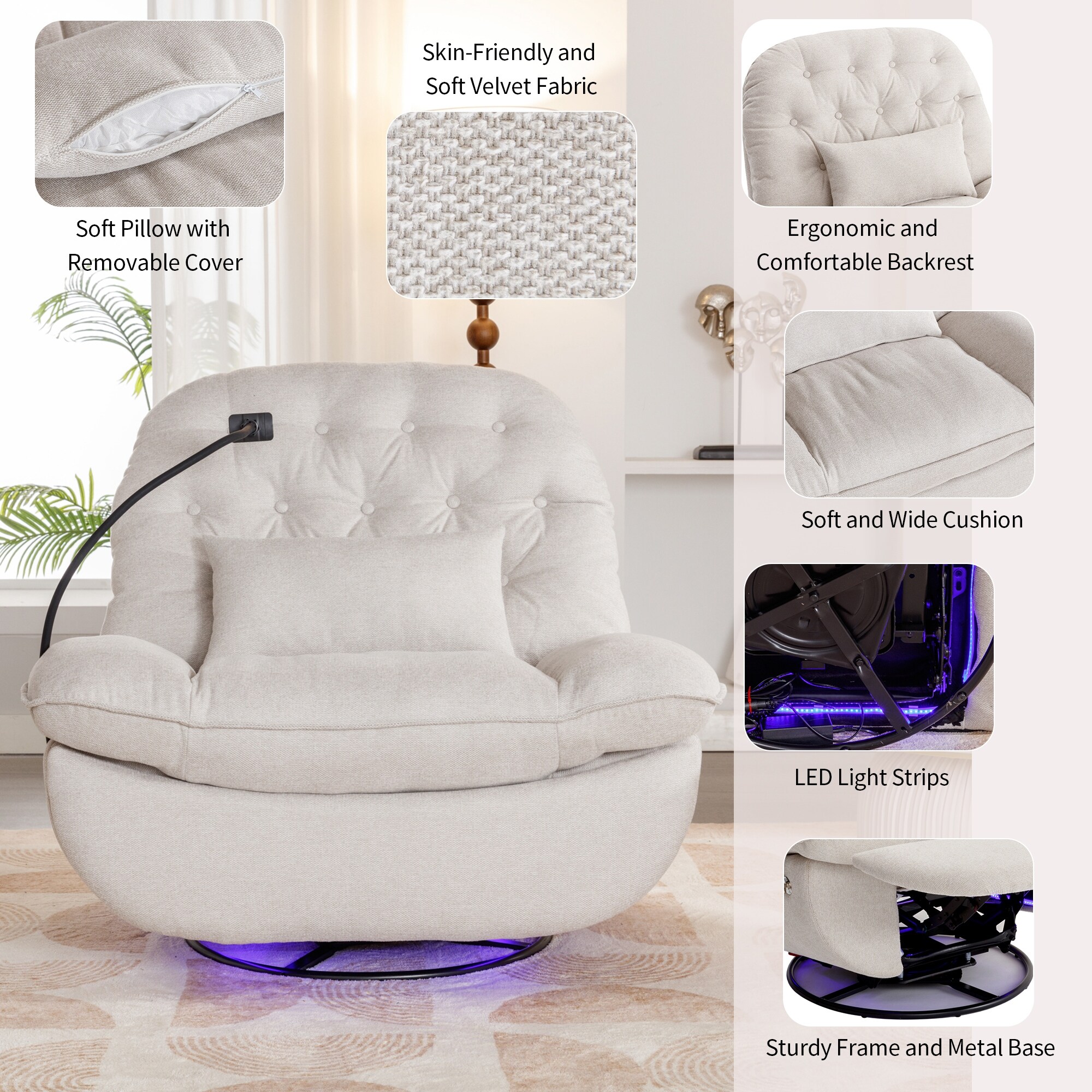 Fluffy recliner chair store
