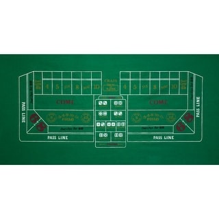 GSE™ 36"x72" Casino Craps Tabletop Layout Felt, Casino Craps Table Top ...