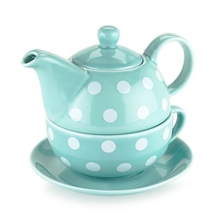 Addison Polka Dot Tea for One Set by Pinky Up - As Pictured - Bed Bath ...