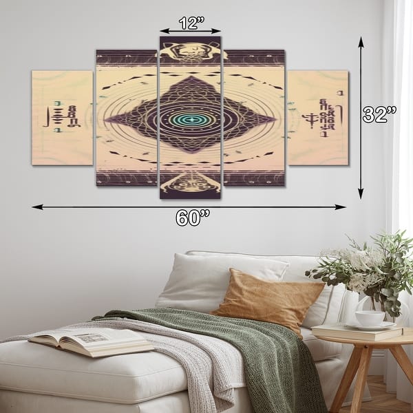 Designart "Spirit Invocation Vintage Mandala IV" Christianism ...