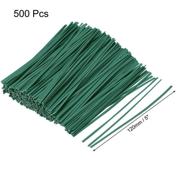 5 Inches Plastic Twist Tie Reusable Cable Cord Wire Ties Green 500pcs ...