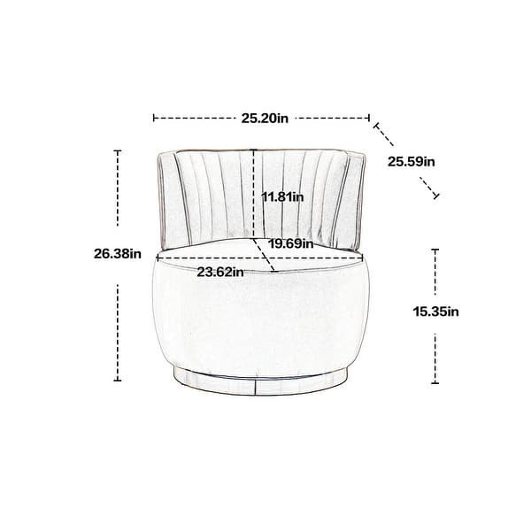 360 Degree Swivel Cuddle Barrel Accent Sofa Chairs - Bed Bath & Beyond ...