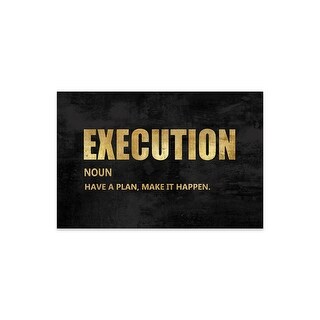 Execution in Gold Print On Acrylic Glass by Jamie MacDowell - Bed Bath ...